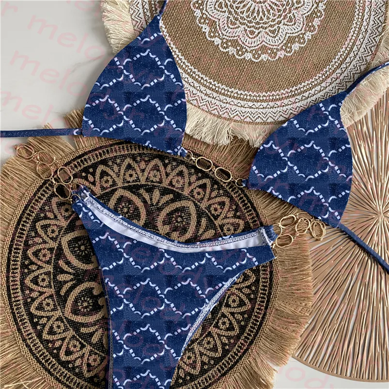 DHgate.com:Womens Sexy Chain Thong Swimwear Summer Bikini Set Letter ...