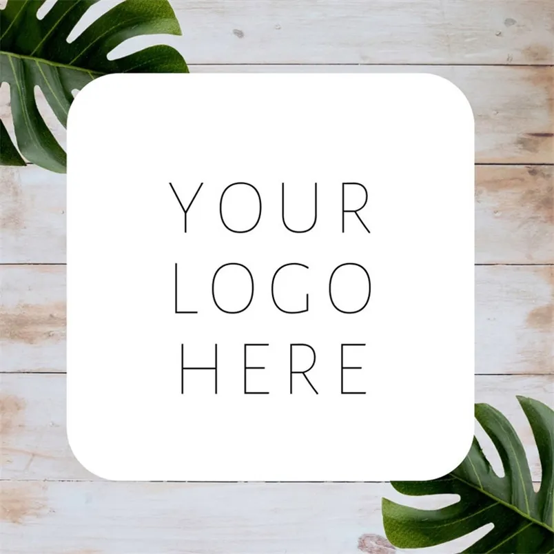 Personalized Square Business Sticker Labels for Custom Packaging and ...