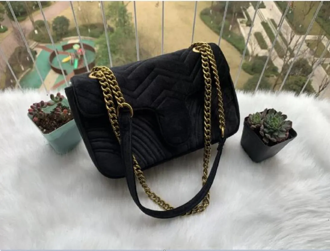 Designer Marmont Velvet Bags Handbags Women Famous Brands Shoulder Bag ...