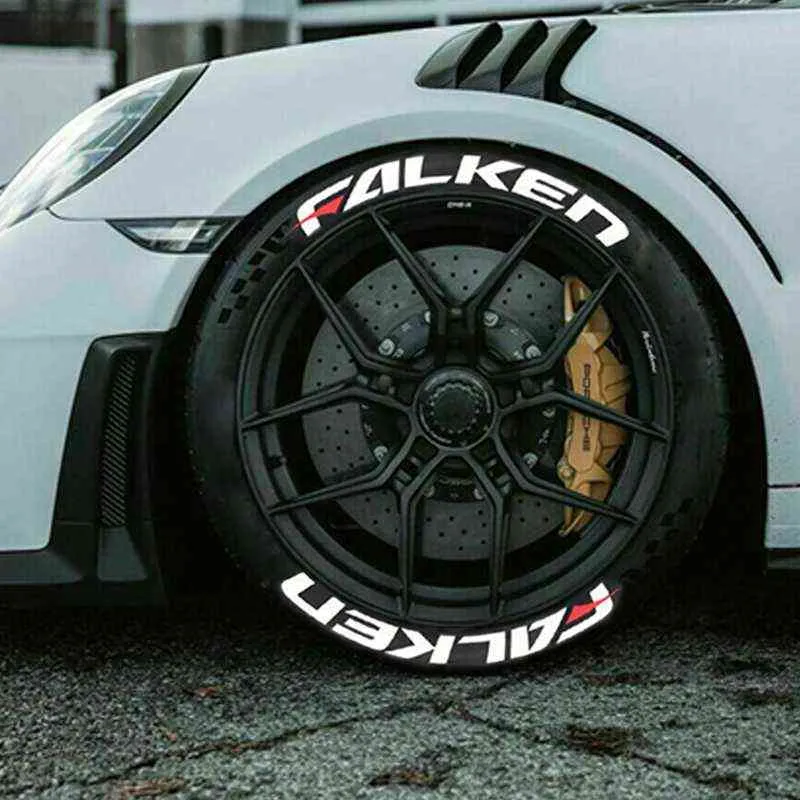 Car Tire Customization Stickers 16-Piece 3D Tire Letter Stickers ...