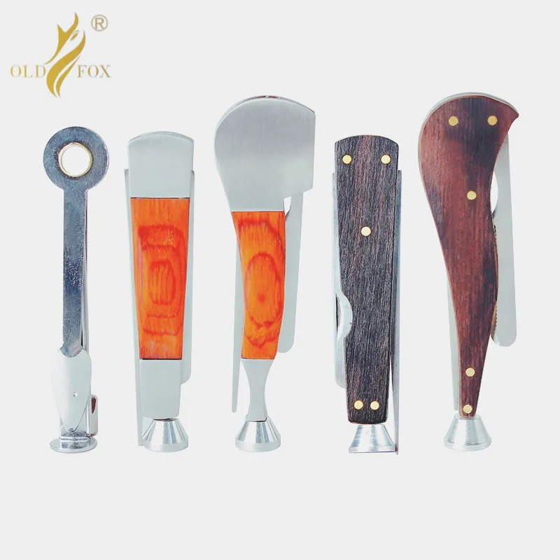$3.56에서 Oldfox 3-in-1 탬퍼 리머 픽 흡연 액세서리 검은 나무 스테인레스 스틸 담배 파이프 클리너 FF0006 ...
