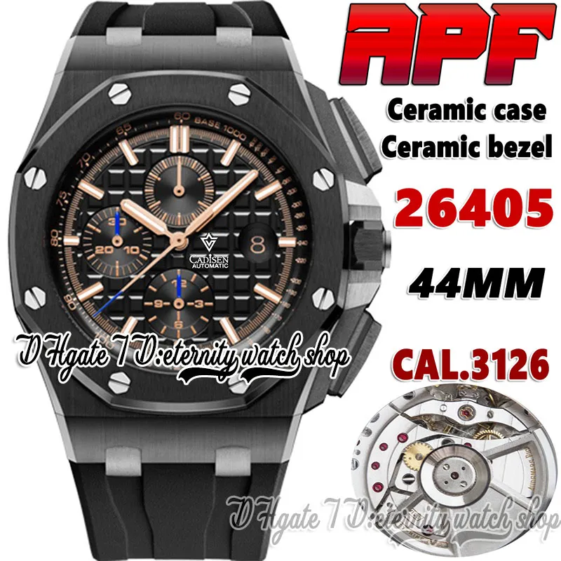 APF Cal.3126 ARF3126 Chronograph Automatic Mens Watch Ceramics Case ...
