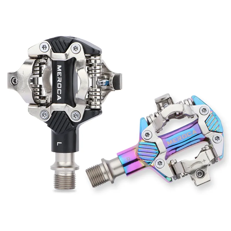 SPD Mountain Bike Pedals - Alloy MTB Self-Locking Bicycle Pedals 9/16 ...