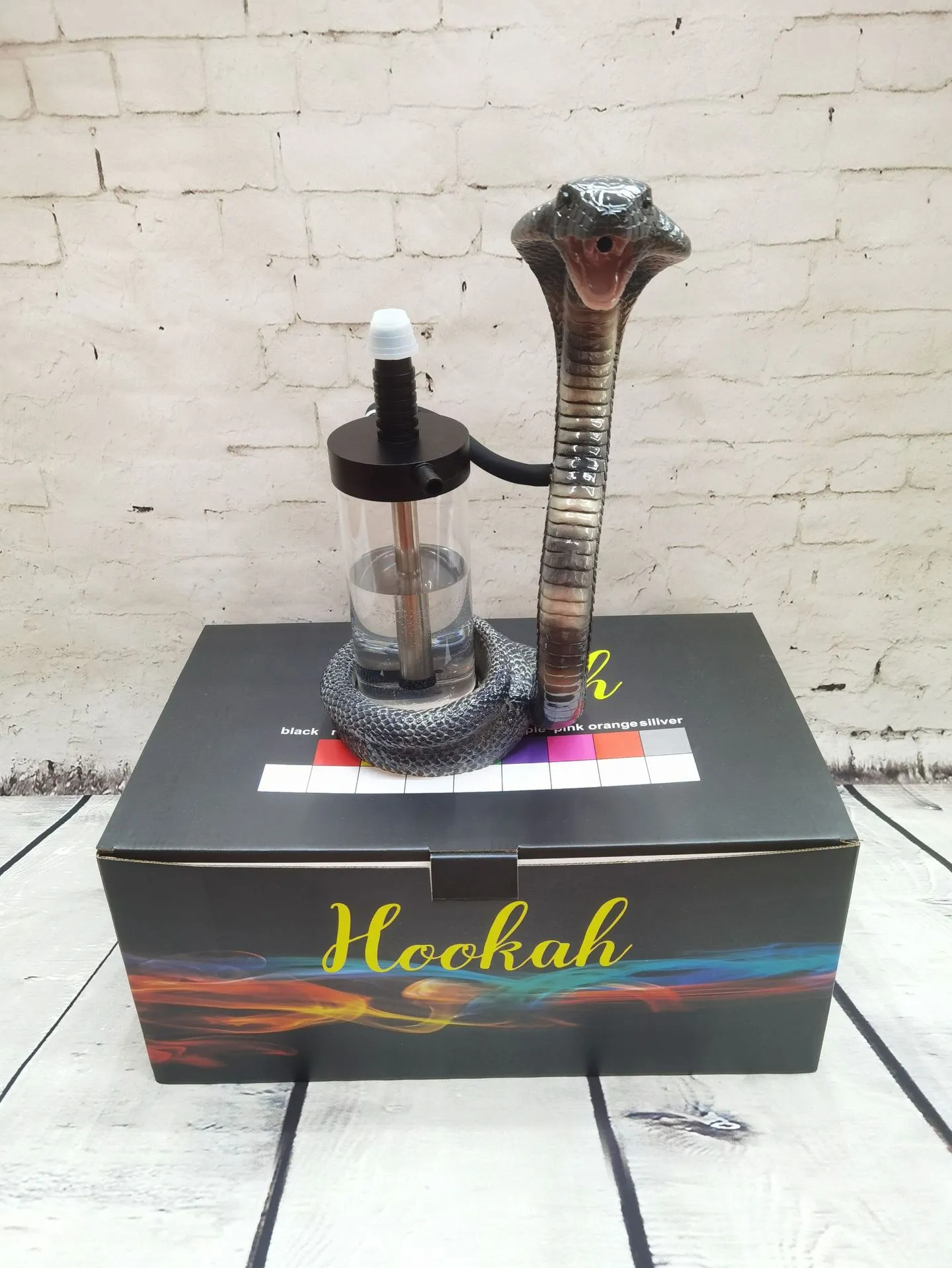 Shisha Hookah Set Golden Cobra Resin Shaped Arabic Hookah With Smoke ...