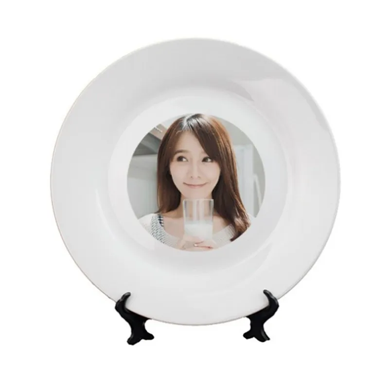 DHgate.com:8 Inch Round Sublimation Ceramic Plates, Blank Thermal ...