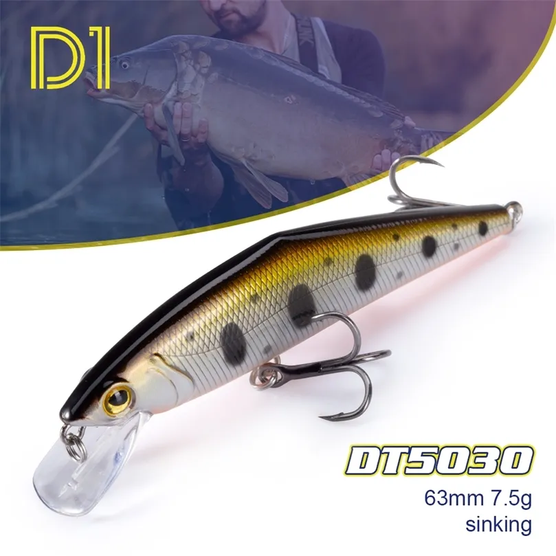 DCONTACT Style Fishing Lure - Heavy Sinking Minnow Bait for Trout ...