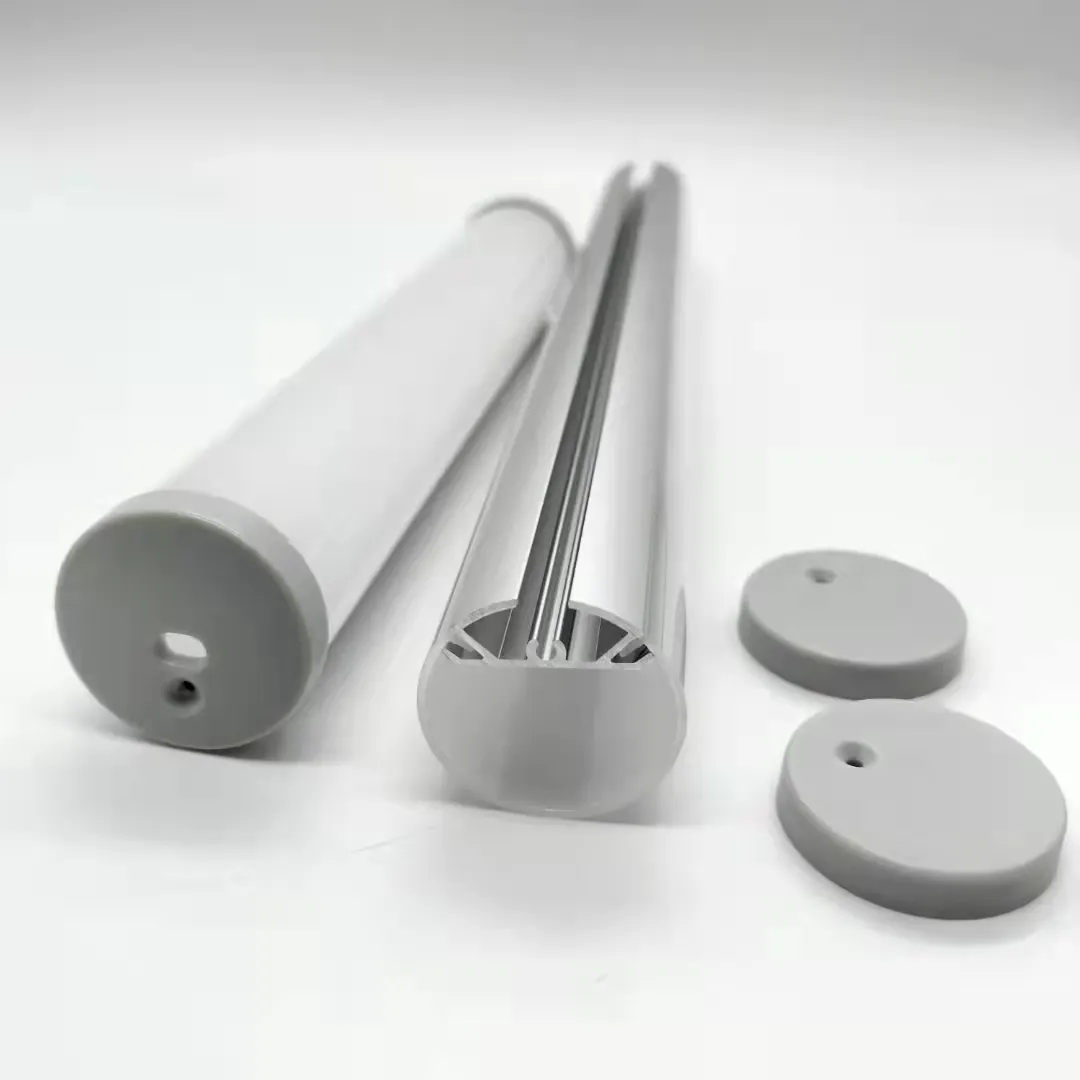 30mm Round LED Profile for 2ft LED Tube Light Fixtures - 2 Meter ...