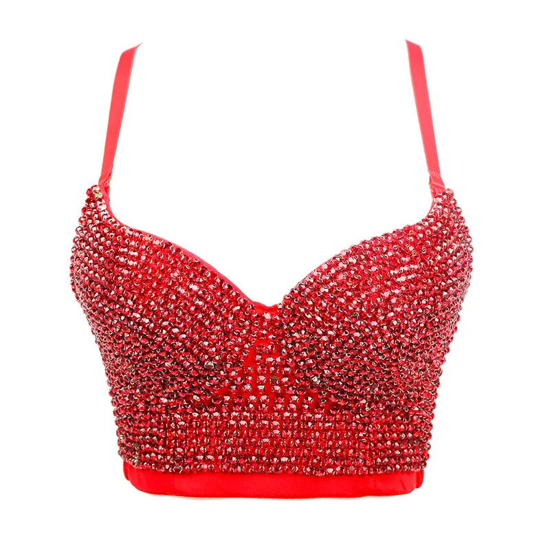 Silver Glitter Corset Bustier Crop Top Sexy Rave Outfit For Womens ...