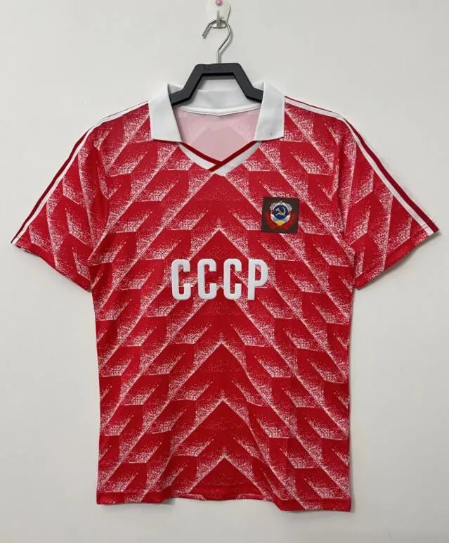 Vintage USSR 1986 1991 Red Soccer Jersey CCCP BELANOV Retro Soviet ...
