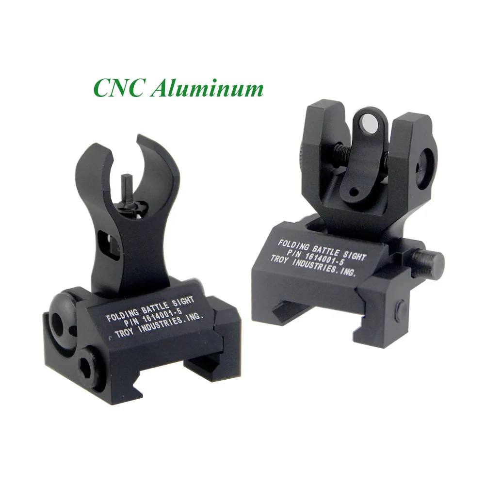 Tactical Troy Sight Micro Rear And Front Flip Up Scope Copmact Folding ...