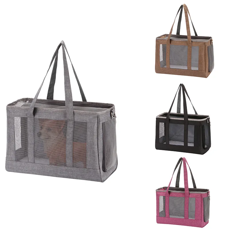 Breathable Pet Carrier Bag: Portable Mesh Backpack for Small Dogs ...