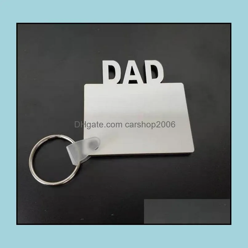 Personalized Metal Keychains Fashion Accessories Sublimation Mom Dad ...
