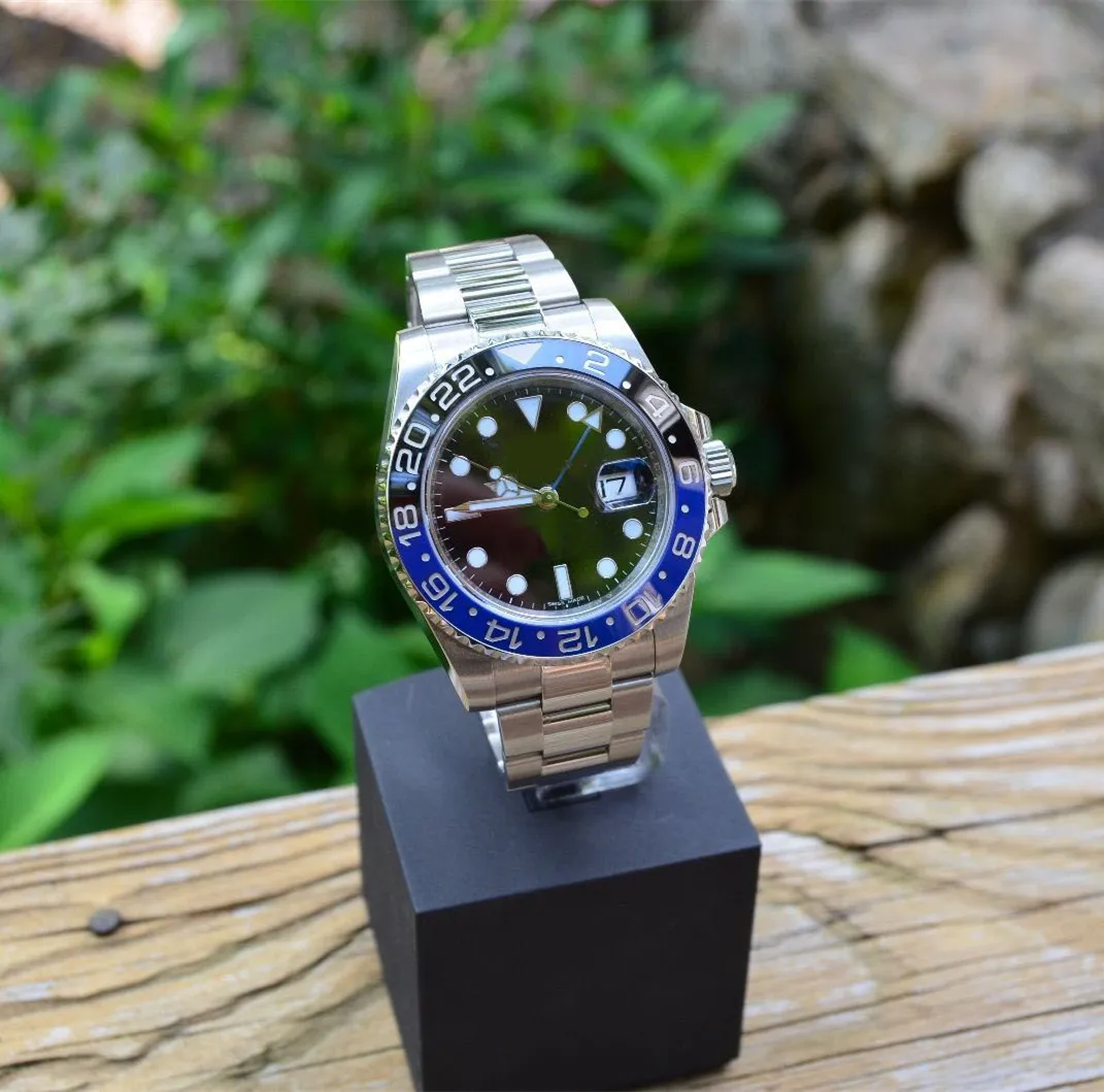 Mens Luxury Watches BK Factory Batman 116710BLNR 40mm Blue Luminescent ...