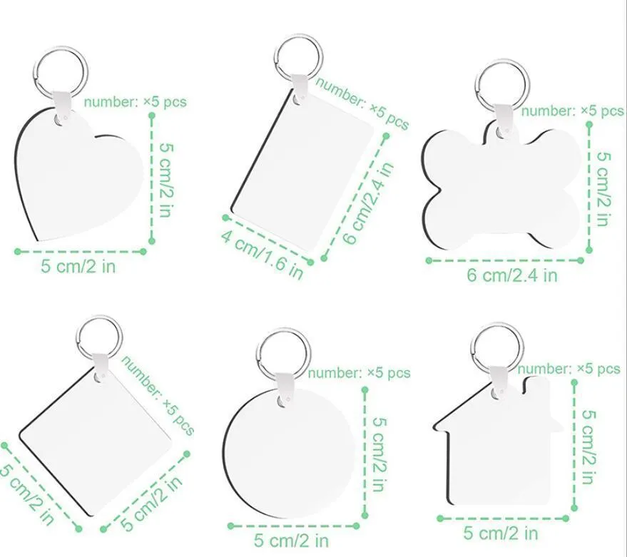 Sublimation Blank Touchless Door Opener Keychain MDF Wooden Pendant ...