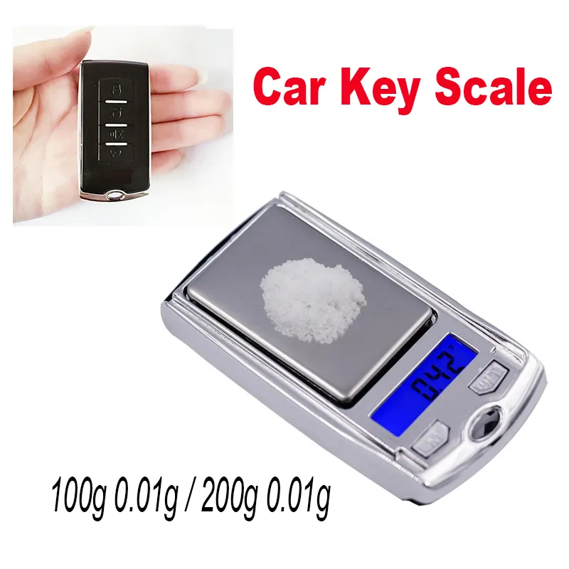 Precise Pocket Scale: Digital Gram Scale, Mini Jewelry Scale 200g/0.01g, Portable Car Key Design ...