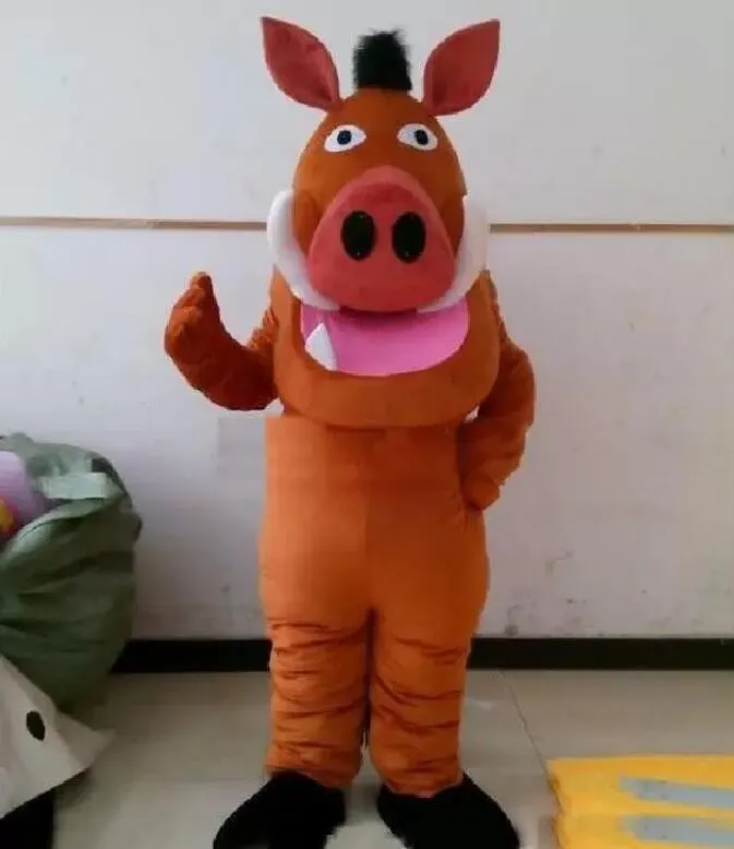 Handmade Adult Pumba Pig Goat Mascot Costume For Christmas, Birthday ...
