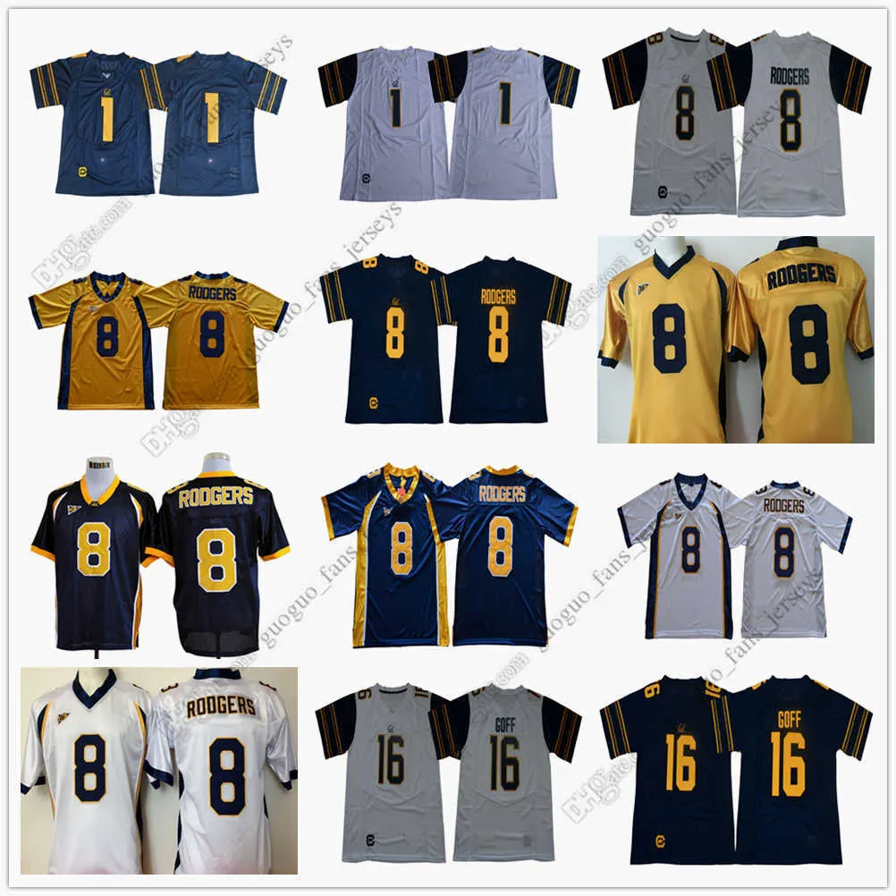 NCAA California Golden Bears Football Jersey: Aaron Rodgers 8, Jared ...