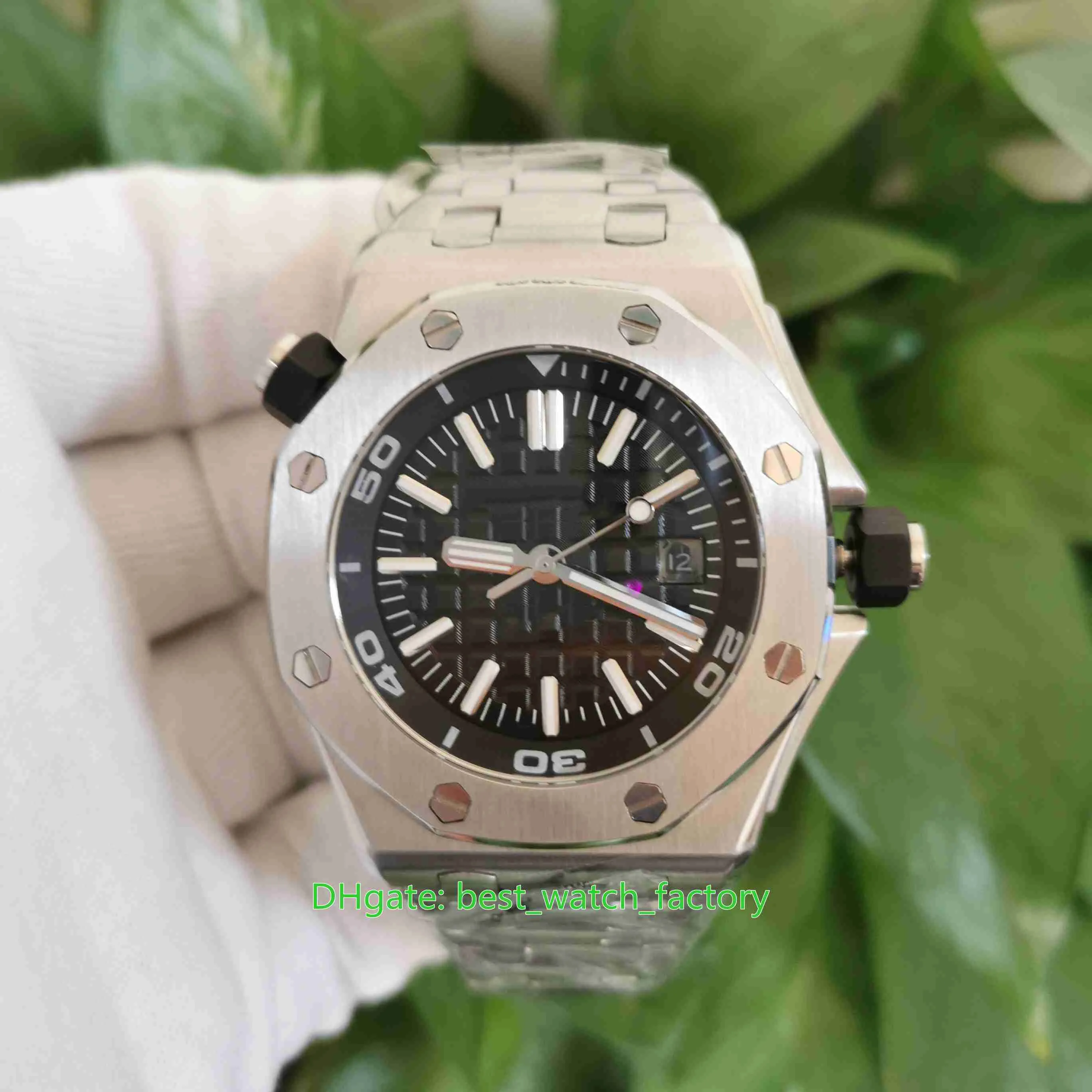 Luxury Mens Watch 42mm Diver 15710 Watches Stainless Steel Bracelet ...