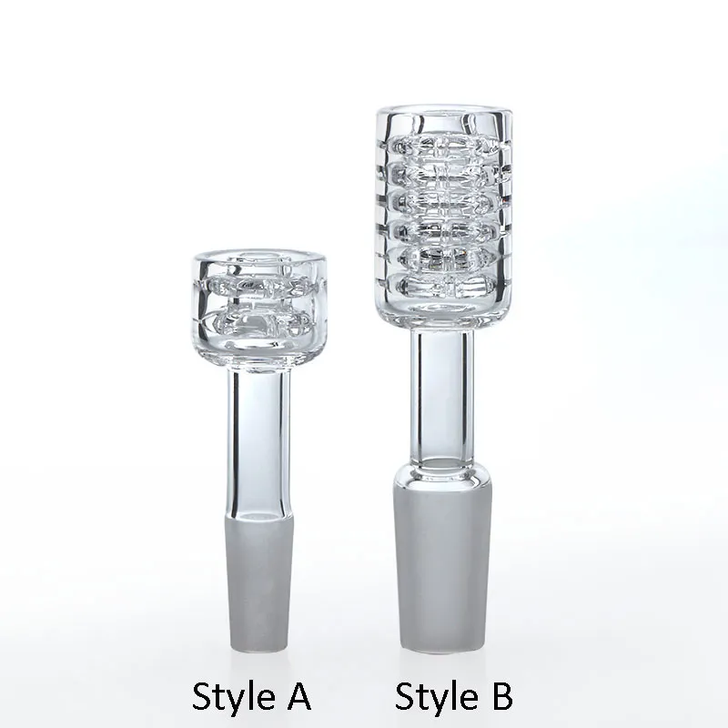 Two Styles Diamond Knot Smoking Quartz Stack Banger Nails 20mmOD 10mm ...