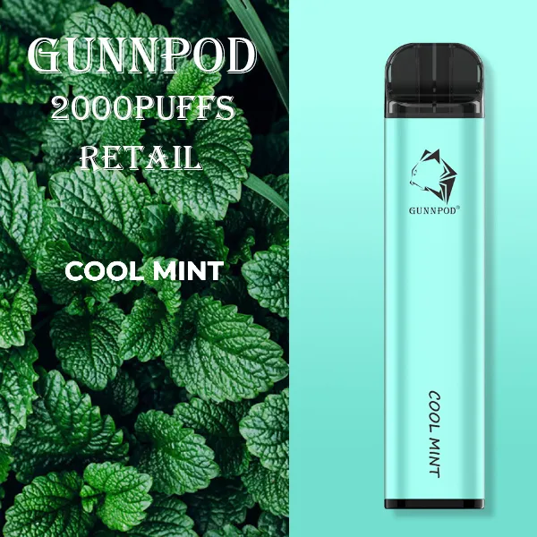 100 Original Gunnpod 2000 Puffs Battery Deivce Gunpod Disposable Vape