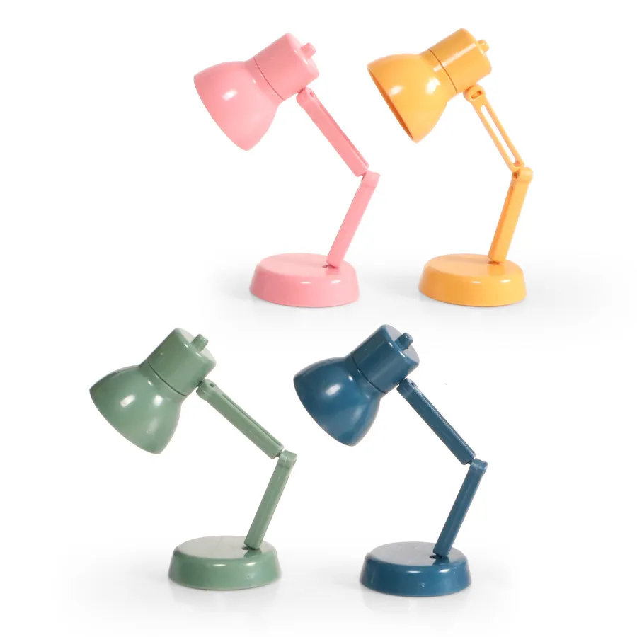 Mini Desk Lamp With Clip Foldable LED Magnetic Night Light For Bedroom ...