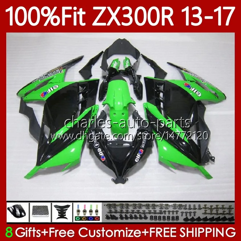 OEM Body For KAWASAKI NINJA EX ZX 3R 300R ZX 3R ZX 300R 13 17 125No.9 ...