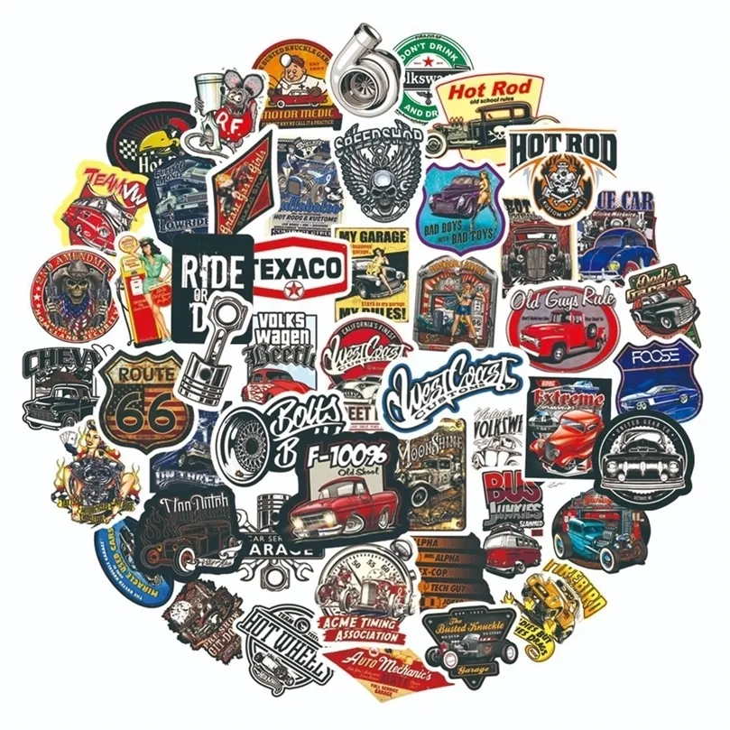 10-30-Retro 80s Car Stickers - Creative DIY Decals for Helmet ...