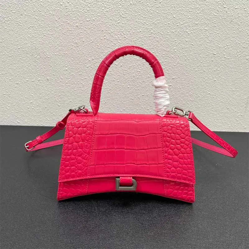 Croc Style Bag: Crocodile Pattern Genuine Leather Duffel, Arched Tote ...