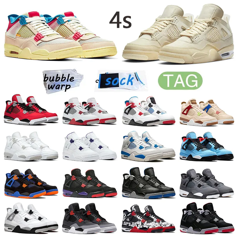 Jumpman 4 Basketball Shoes 4s Sail White Oreo Guava Ice Bred Black Cat ...