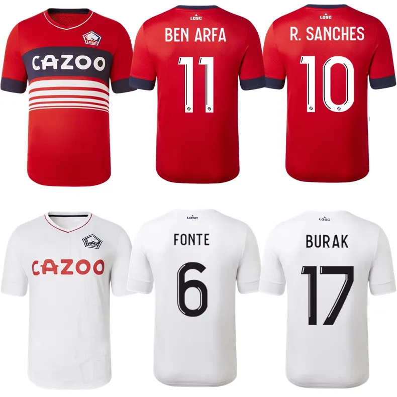 2022 2023 LOSC Lille Soccer Jerseys XEKA FONTE 22 23 BOTMAN Maillot T ...