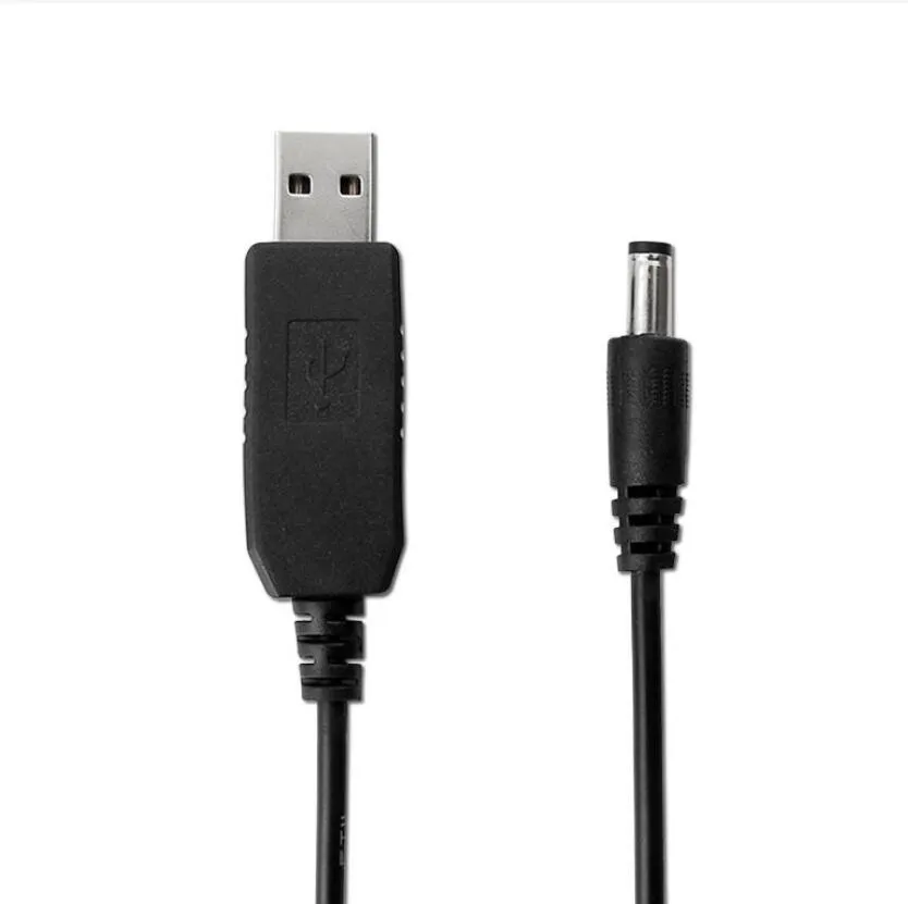 DC 5V To 9V/12V USB Converter Cable Step Up Power Boost Adapter With 2.1x5.5mm & DC3.5 Plugs ...