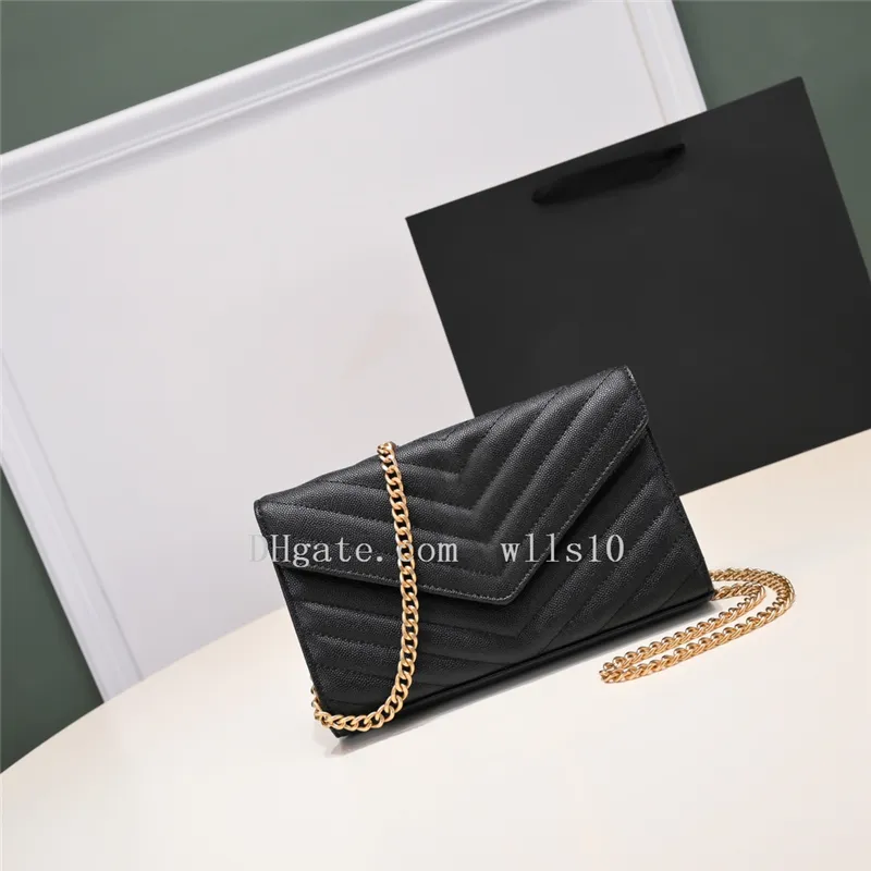 Womens Designer Crossbody Bags Elegant Real Leather Chain Crossbody Bag ...