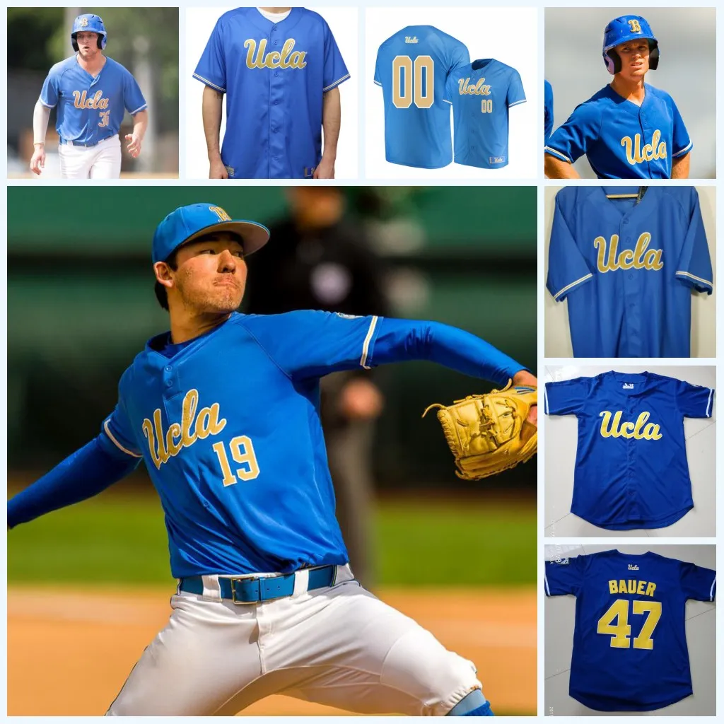 Baseball NCAA Custom UCLA Bruins Baseball Stitched Jersey 20 Josh Alger ...
