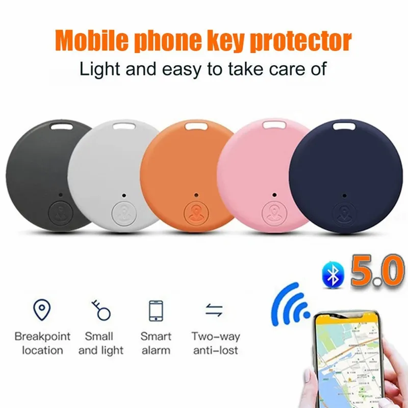 Portable Mini Wireless Bluetooth 5.0 GPS Tracker Smart Anti Lost Alarm ...