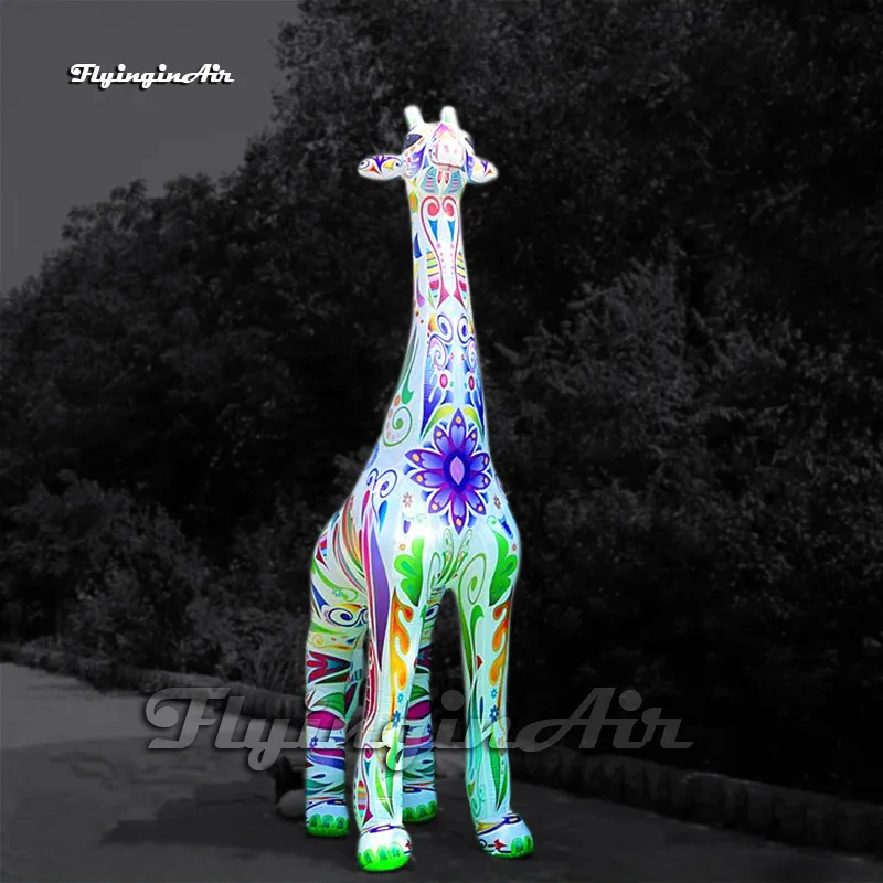 Personalized Colorful Giant Inflatable Giraffe 3m or 6m Height with ...