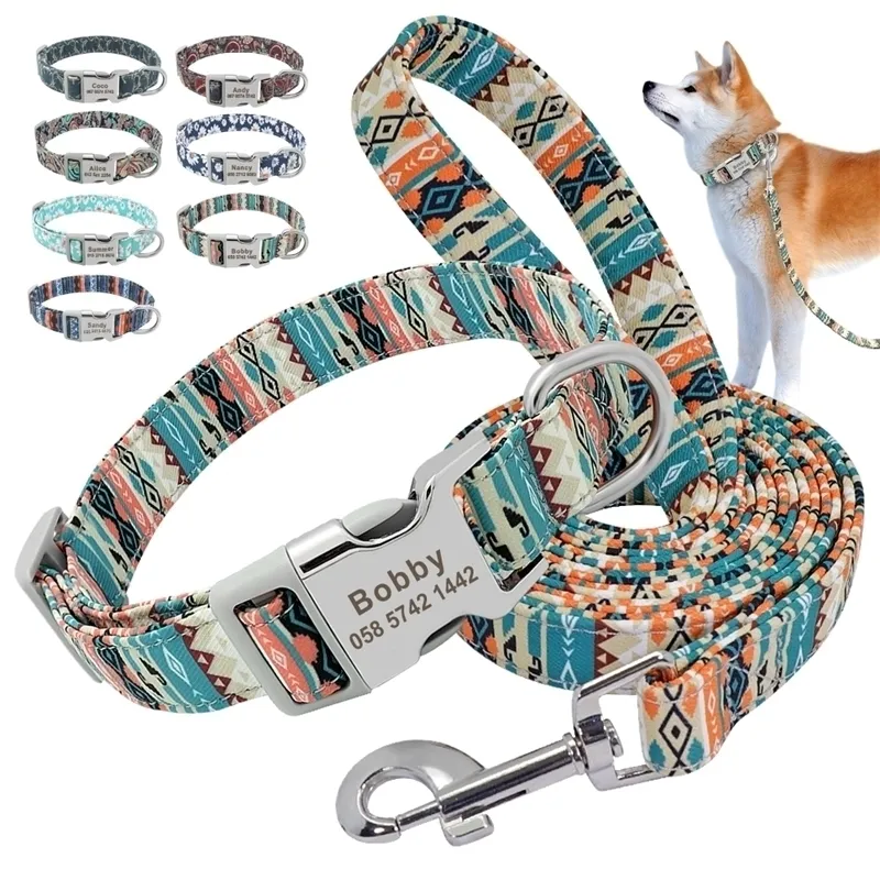 Customized Pet Collars Nylon Personalized Dog Leash... From Shanye10 ...