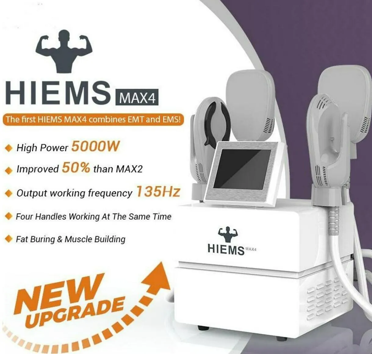 New Body Sculpting Machine: 4 Handles, Simultaneous RF Fat Removal ...