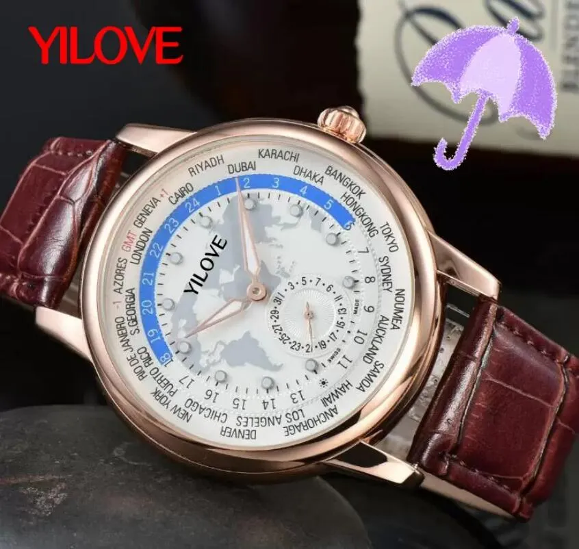 Blue Dial Automatic Expedition Watch With Earth And Europe Map Movement ...