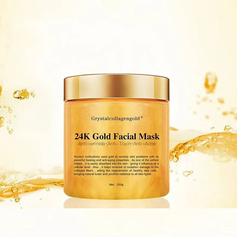 24K Gold Collagen Crystal Face Mask For Deep Hydration & Blackhead ...