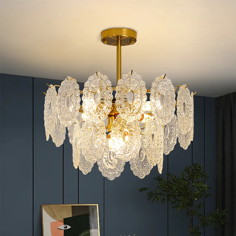 Modern Crystal Chandeliers: Elegant Round LED Ceiling Light Fixture ...