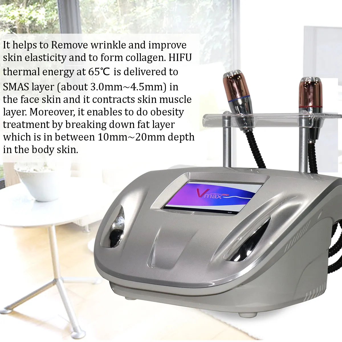 Painless HIFU VMAX High Intensity Focused Ultrasound Machine W/ 2 ...