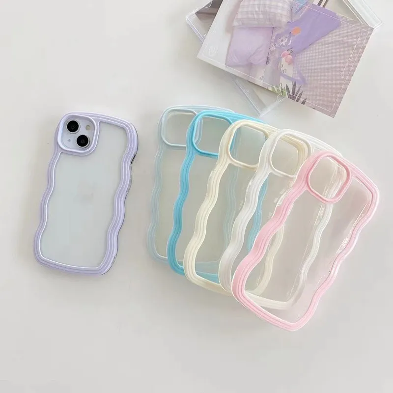 Transparent Tpu Pc Mobile Phone Case For Iphone 13 12 11 Fashion Big ...
