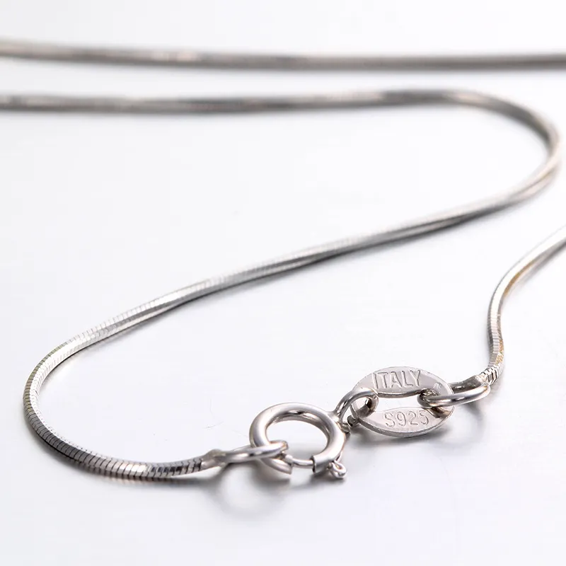Sterling Silver Octagon Snake Chain Necklace Thin Slim 35cm 80cm, 0 ...