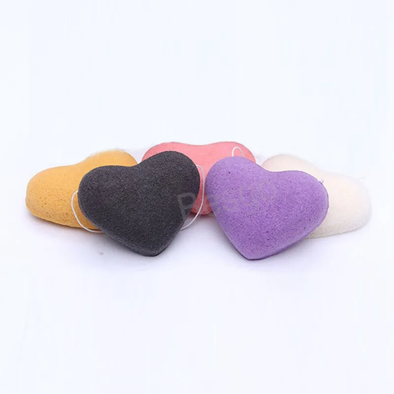 Heart-Shaped Konjac Face Sponge: Gentle Exfoliating Clean Sponge for ...