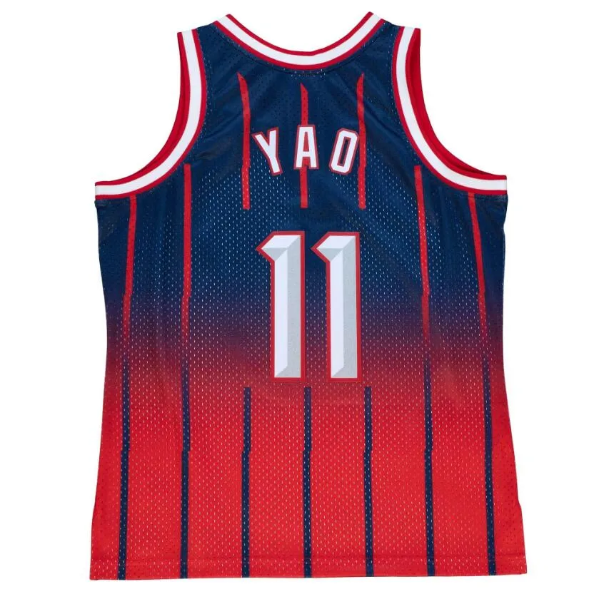 Yao Ming 2002 03 Retro Ed Fadeaway Vintage Basketball Shirts For Men ...
