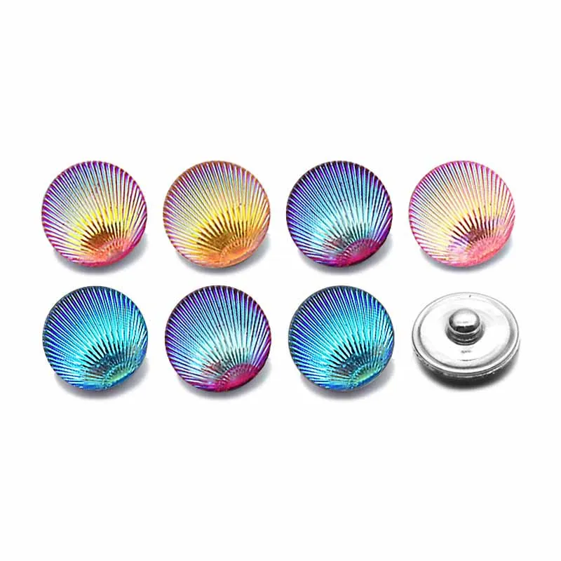 Interchangeable Snap Button Jewelry: Hot 18mm Silicone Acrylic Resin ...