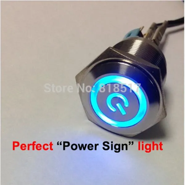 22mm Latching ON/OFF Push Button Switch Kit - Waterproof LED ...