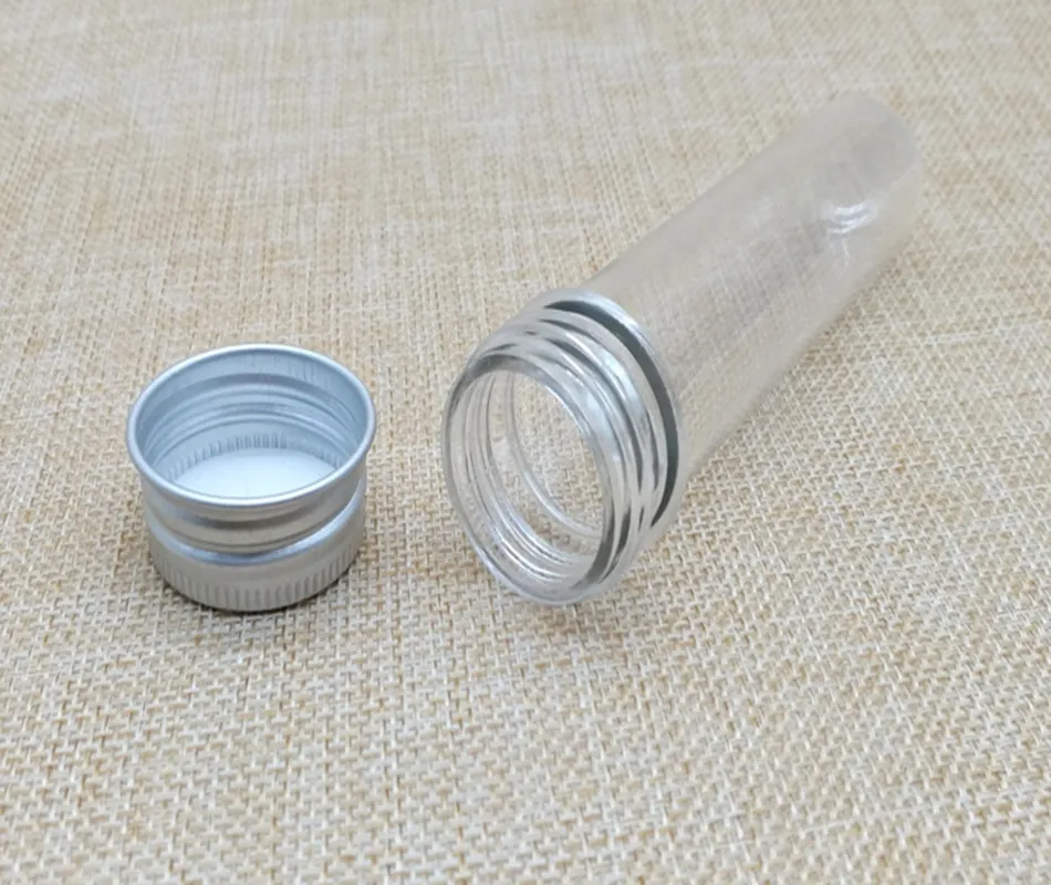 30ml Transparent Cylindrical Pet Tube Glass Bottle With Stopper For ...