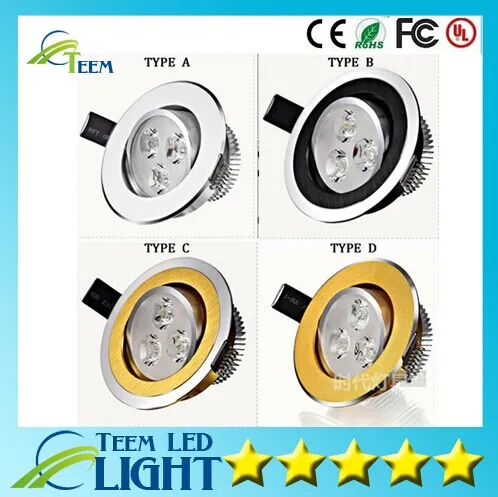 3W LED Light Bulb Recessed Lighting Fixture, 9W Equivalent, 85 265V ...