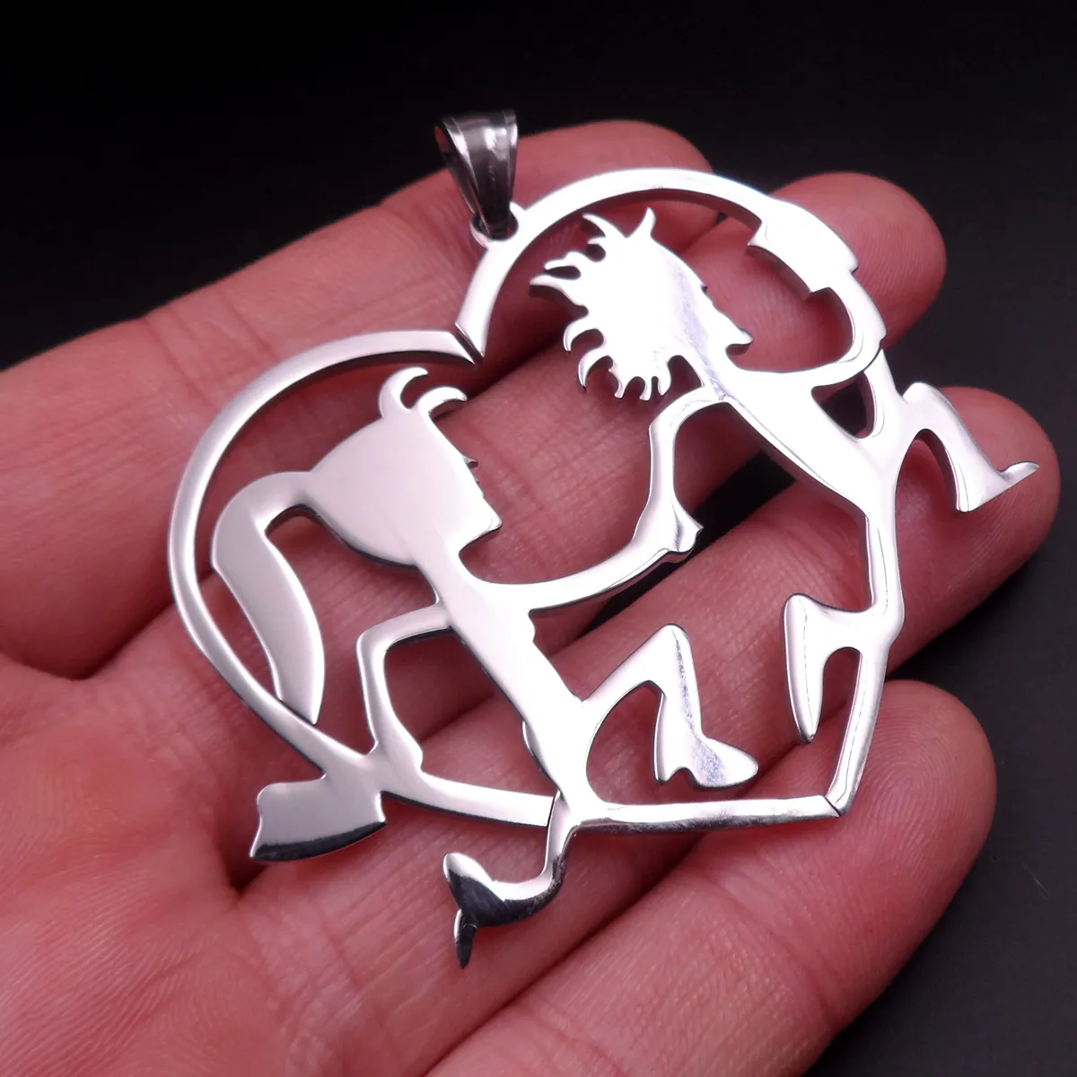 Silver ICP Jewelry Large Stainless Steel Craziness... From ...